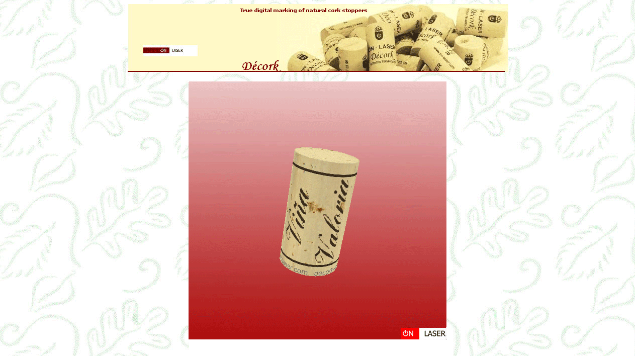 ON-LASER Décork - True digital marking for natural, colmated and ...